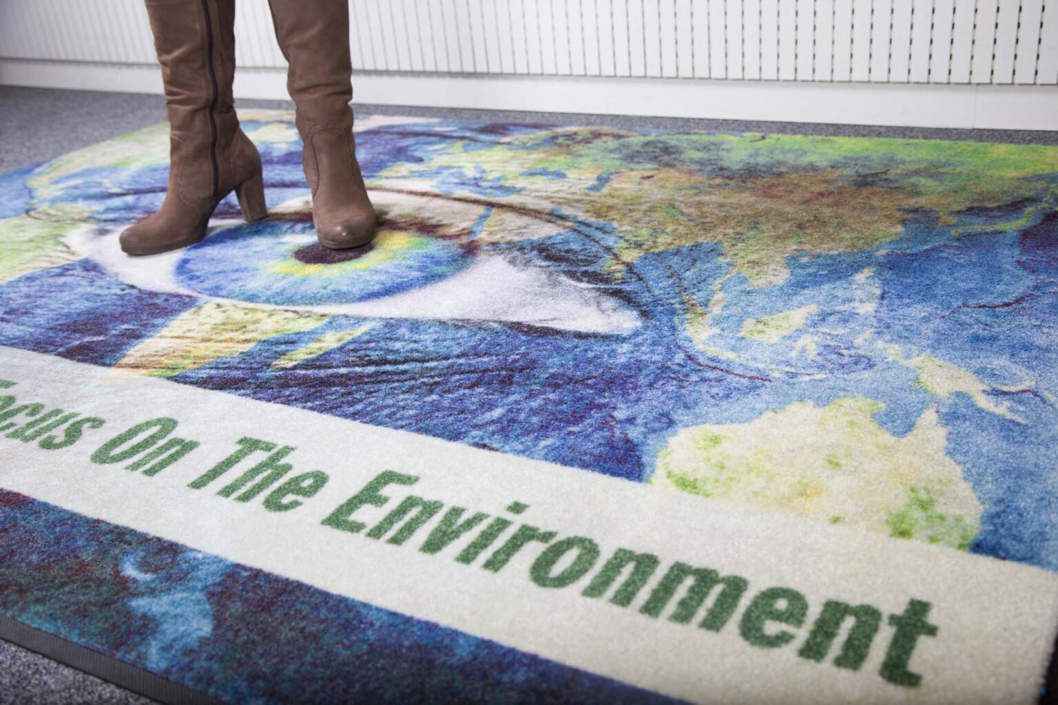 Custom Printed Carpet Logo Mats - LE Graphics